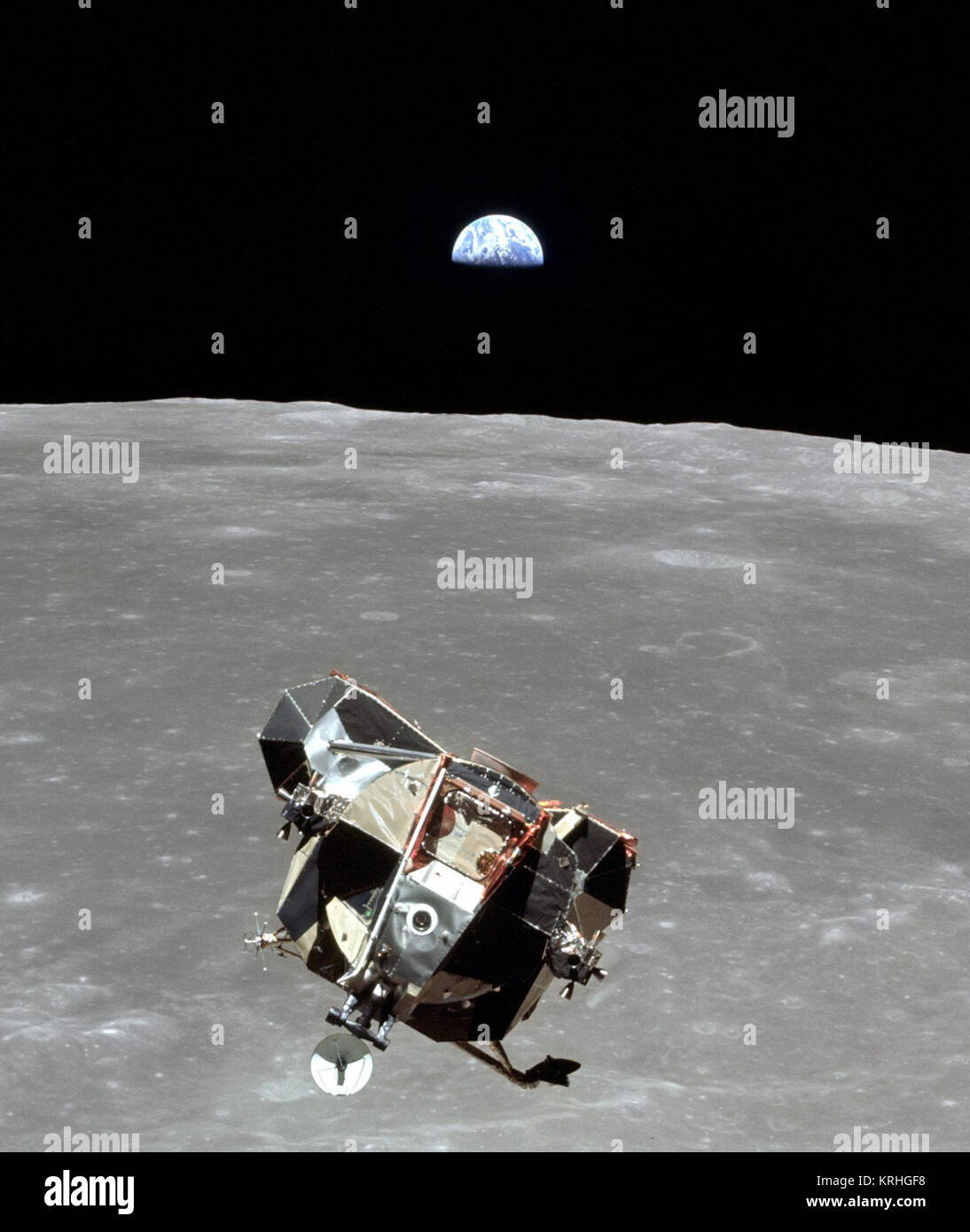 Apollo 11 lunar module (cropped Stock Photo - Alamy