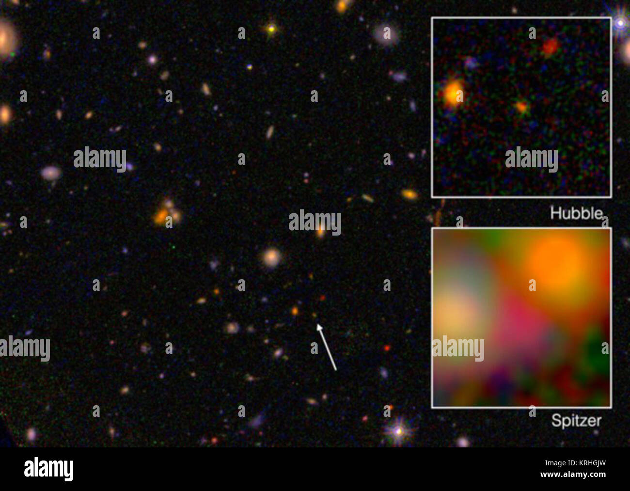 EGSY8p7 por el Hubble y Spitzer Stock Photo - Alamy