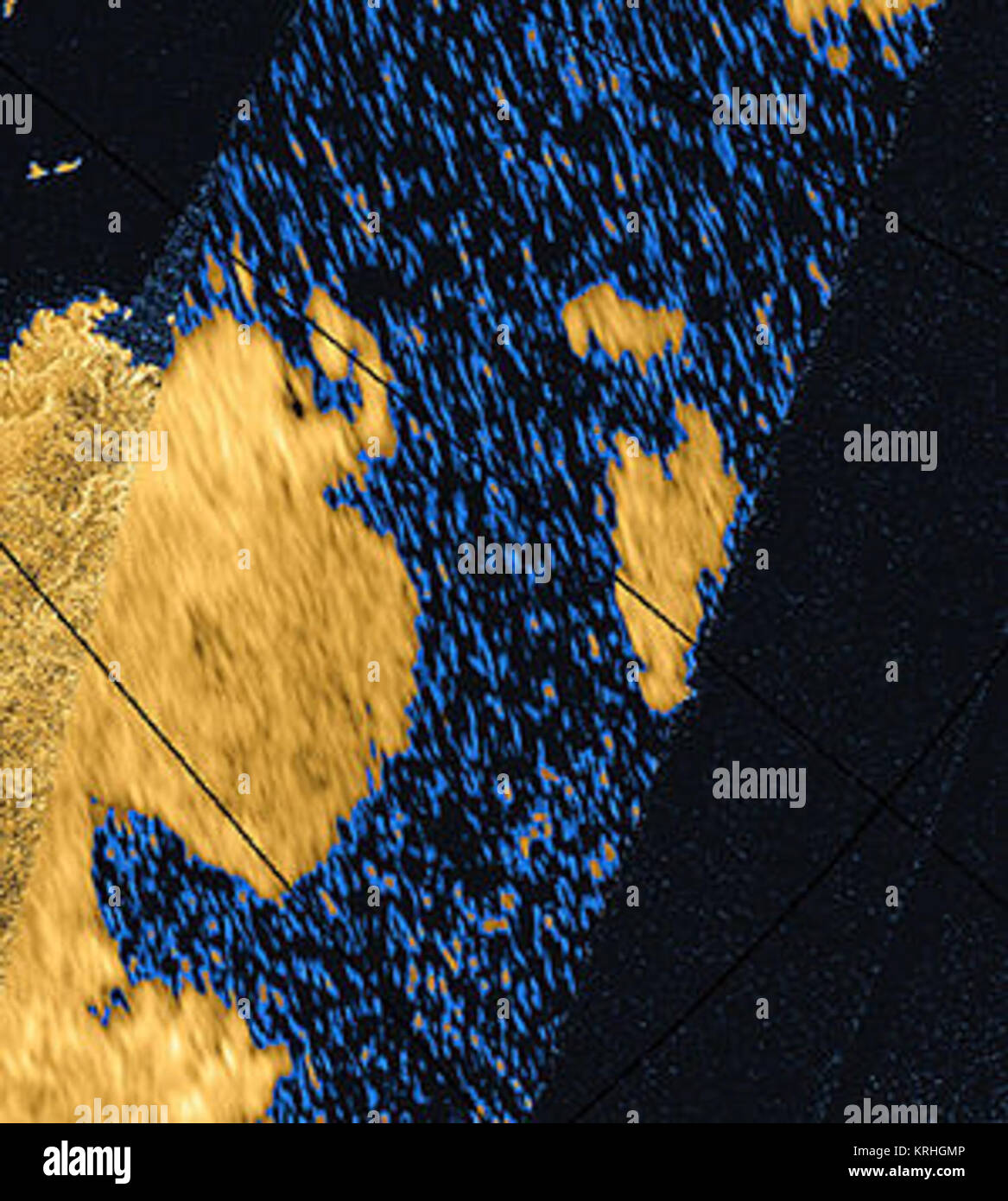 Bayta Fretum on Titan Stock Photo - Alamy