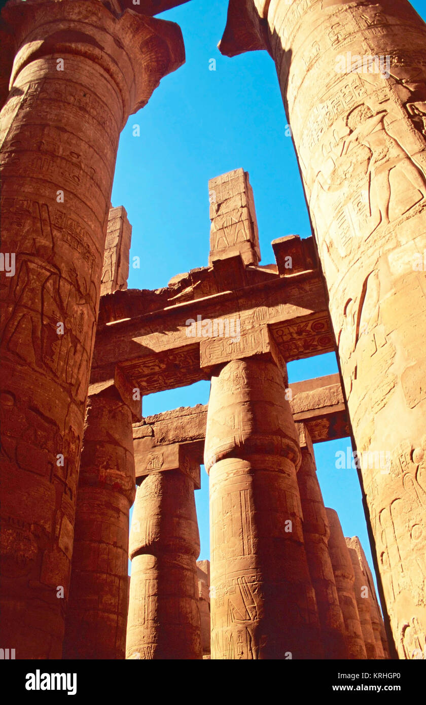 Great Hypostyle Hall,Temple of Karnak,Egypt Stock Photo - Alamy