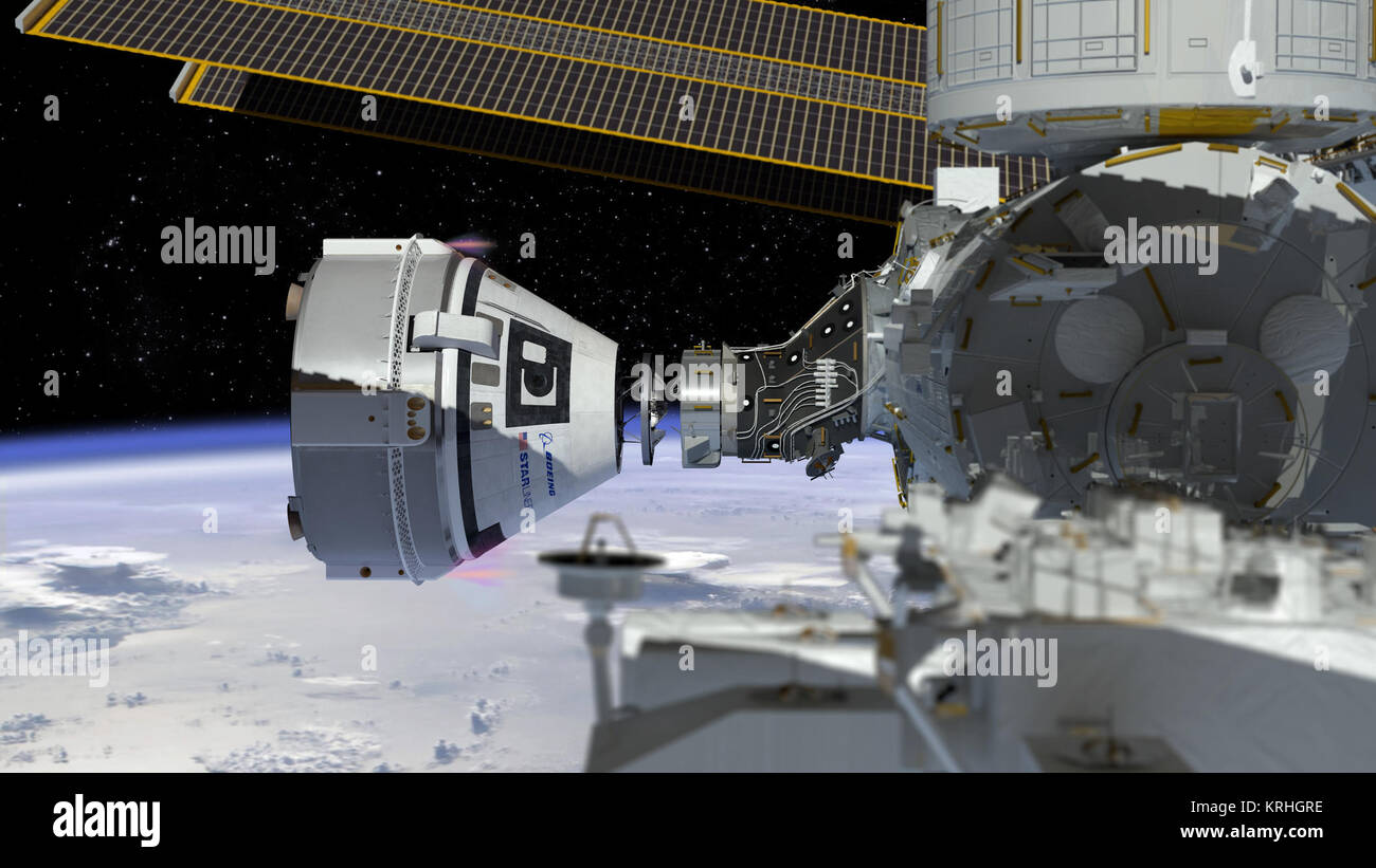 Boeings cst 100 starliner spacecraft hi-res stock photography and ...