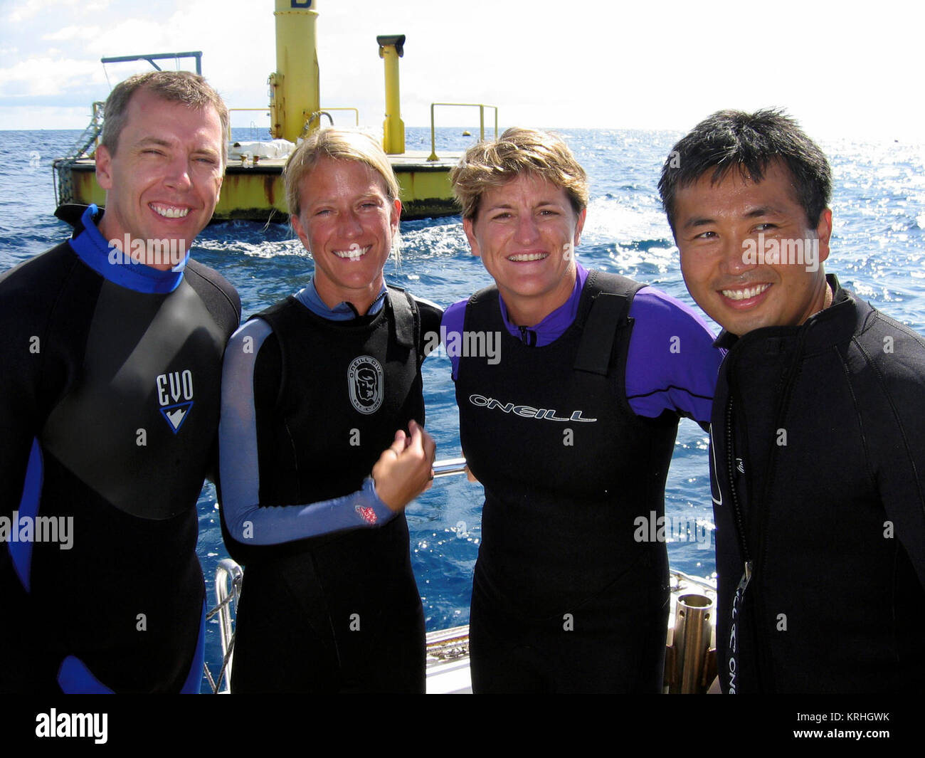 NEEMO 10 crew Stock Photo - Alamy
