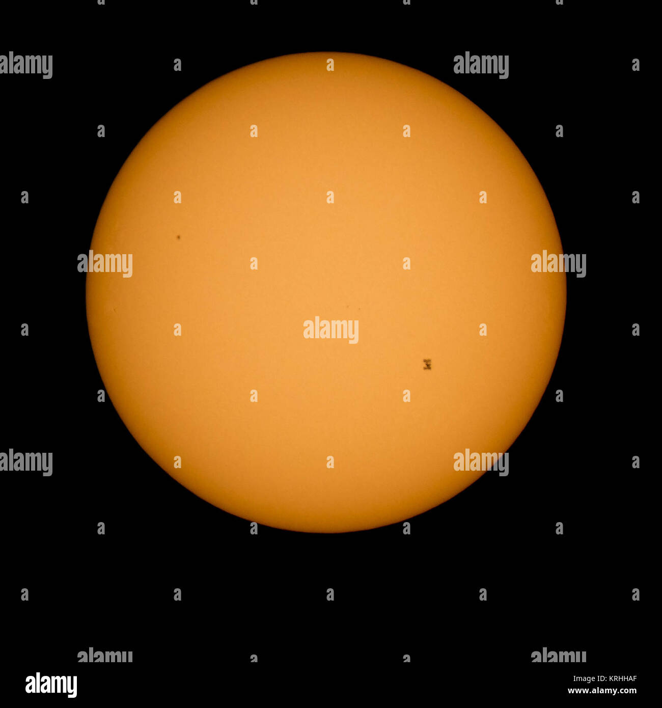 The International Space Station, with a crew of nine onboard, is seen ...