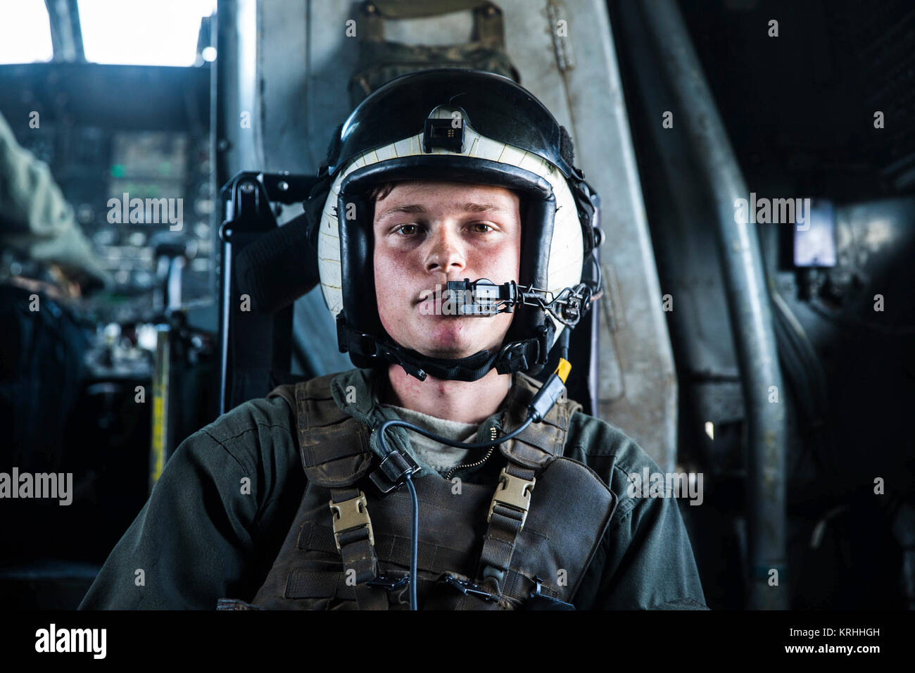 Lance Cpl. Chase R. Toms, crew chief, Heavy Helicopter Squadron 465 ...