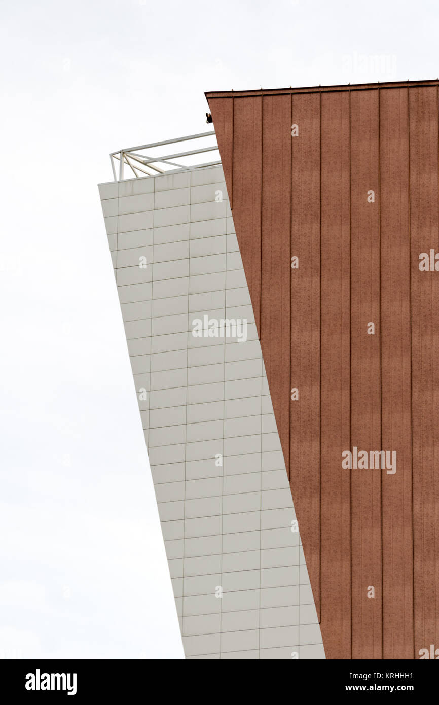 Crossing angles of the walls of modern high-rise buildings Stock Photo ...