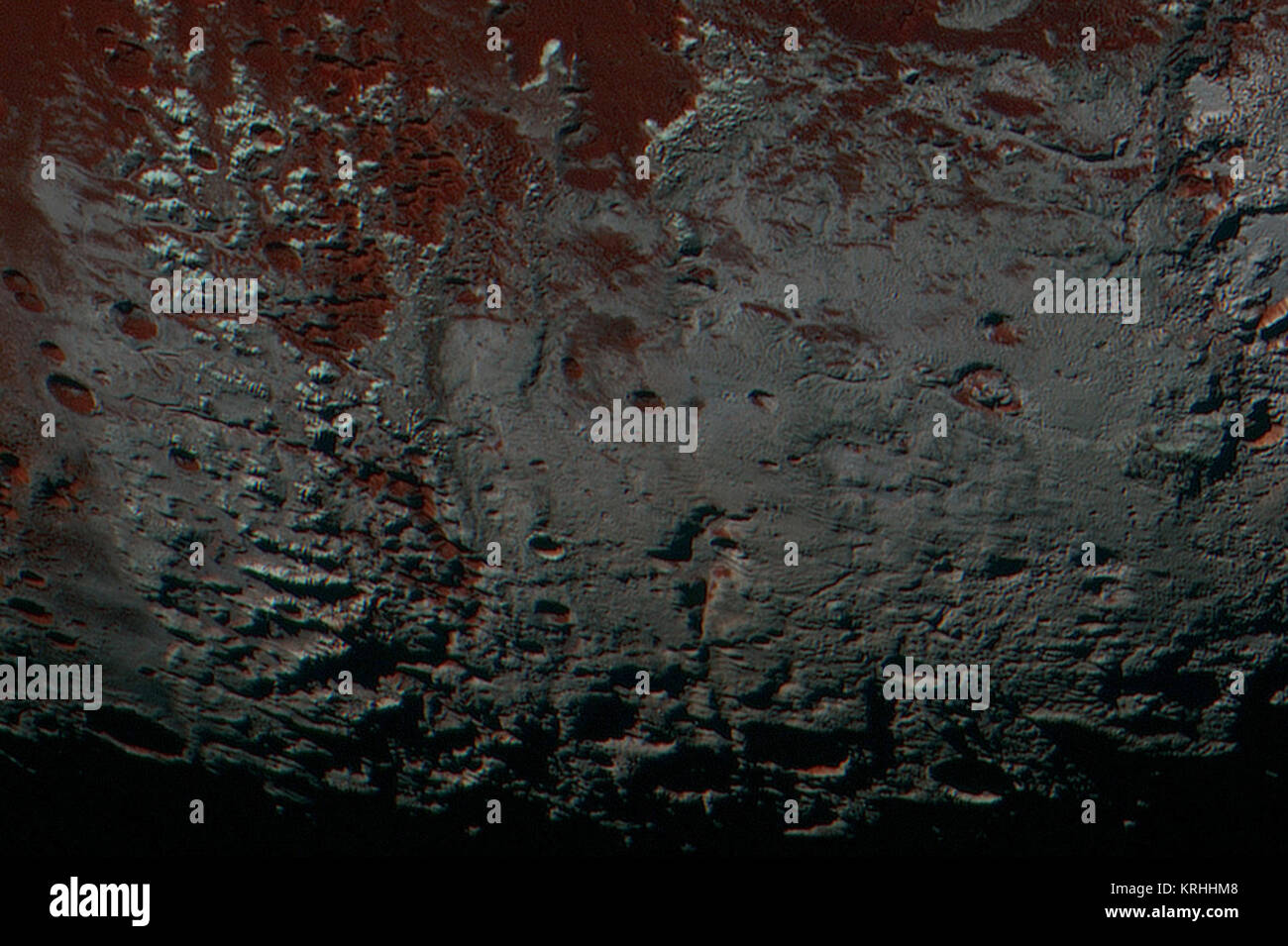South of Cthulhu Regio on Pluto Stock Photo - Alamy