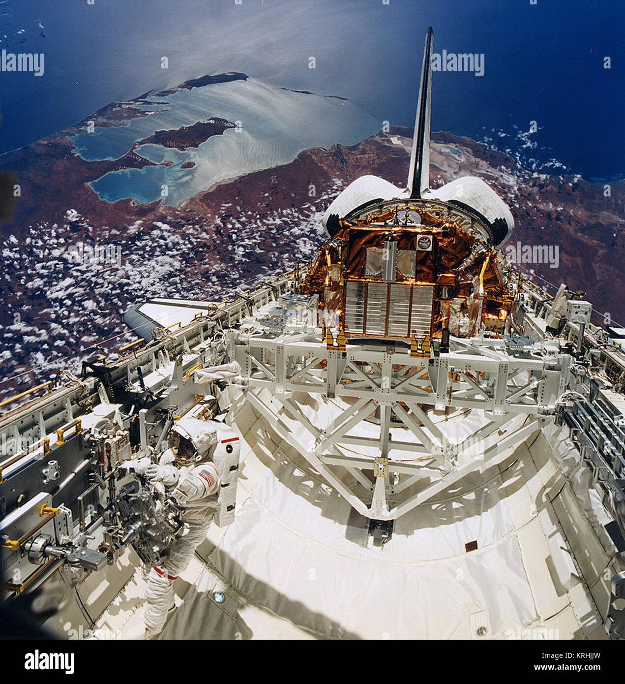 STS72 EVA Shark Bay Stock Photo - Alamy