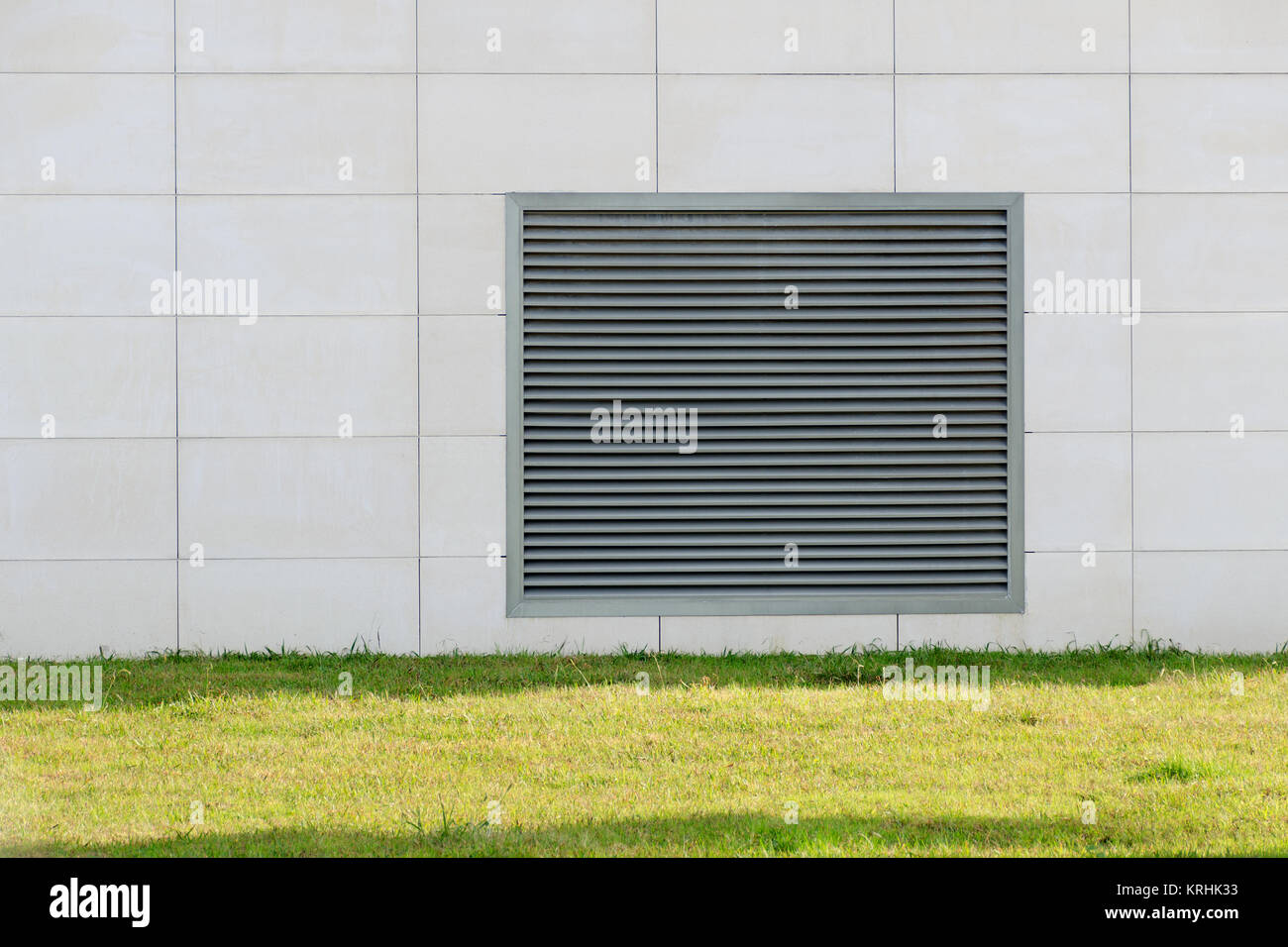 Lattice shutters vent cover on the wall of the house Stock Photo - Alamy