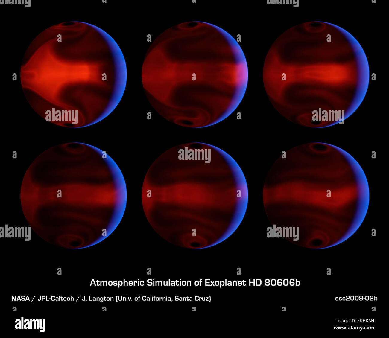 These computer-generated images chart the development of severe weather ...