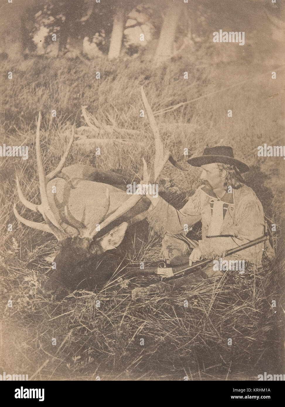 Elk Killed On Mussel Shell River Montana In Summer Of 1873 By George ...