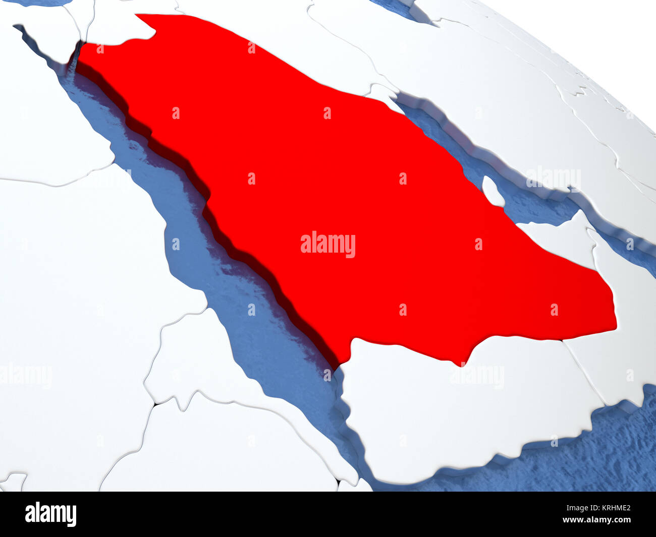 Saudi arabia on world map hi-res stock photography and images - Alamy