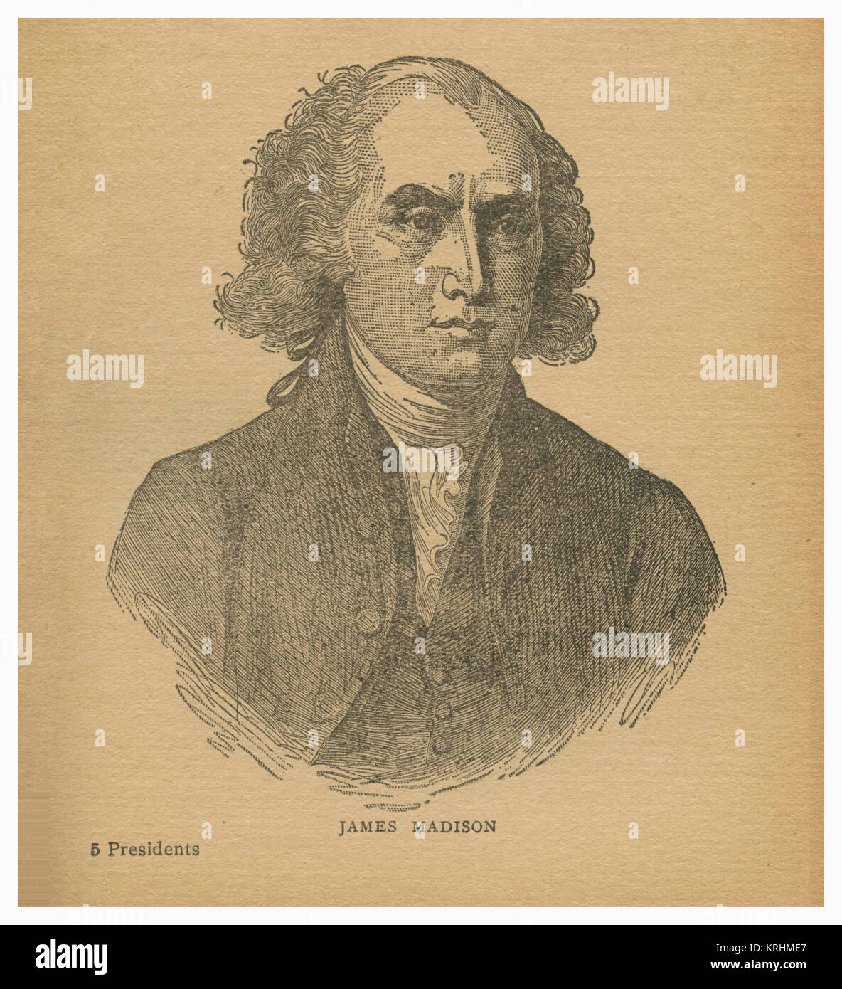 James madison us president hi-res stock photography and images - Alamy