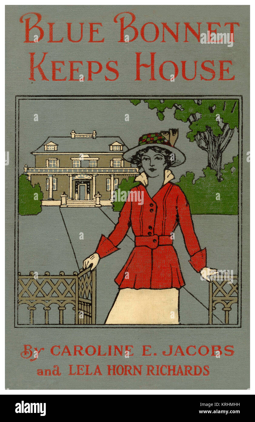 Blue Bonnet Keeps House Stock Photo - Alamy