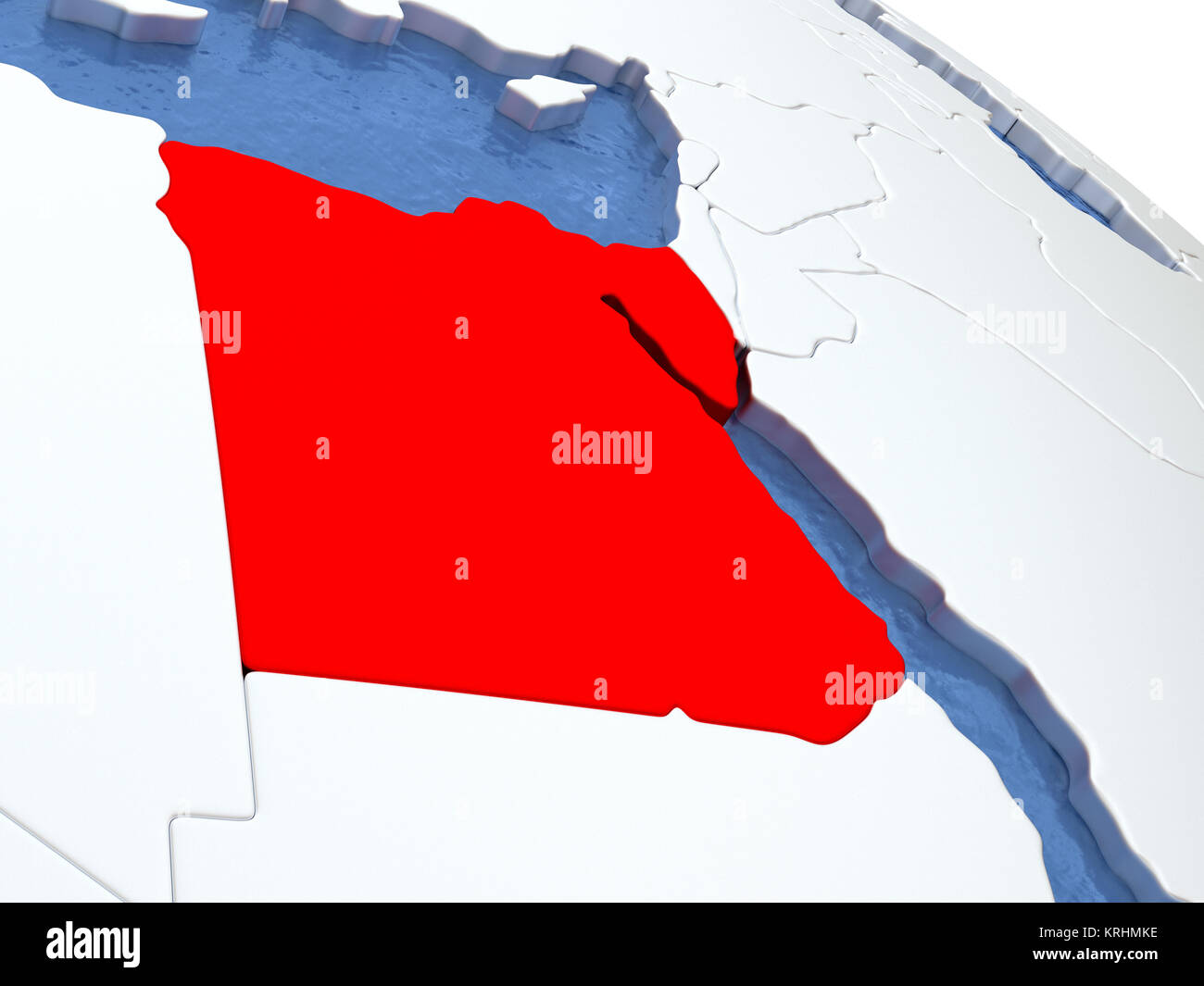 Egypt on globe Stock Photo - Alamy