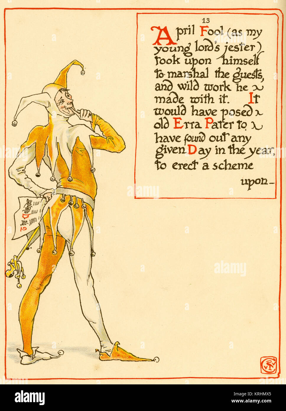 Jester so April Fool Stock Photo - Alamy