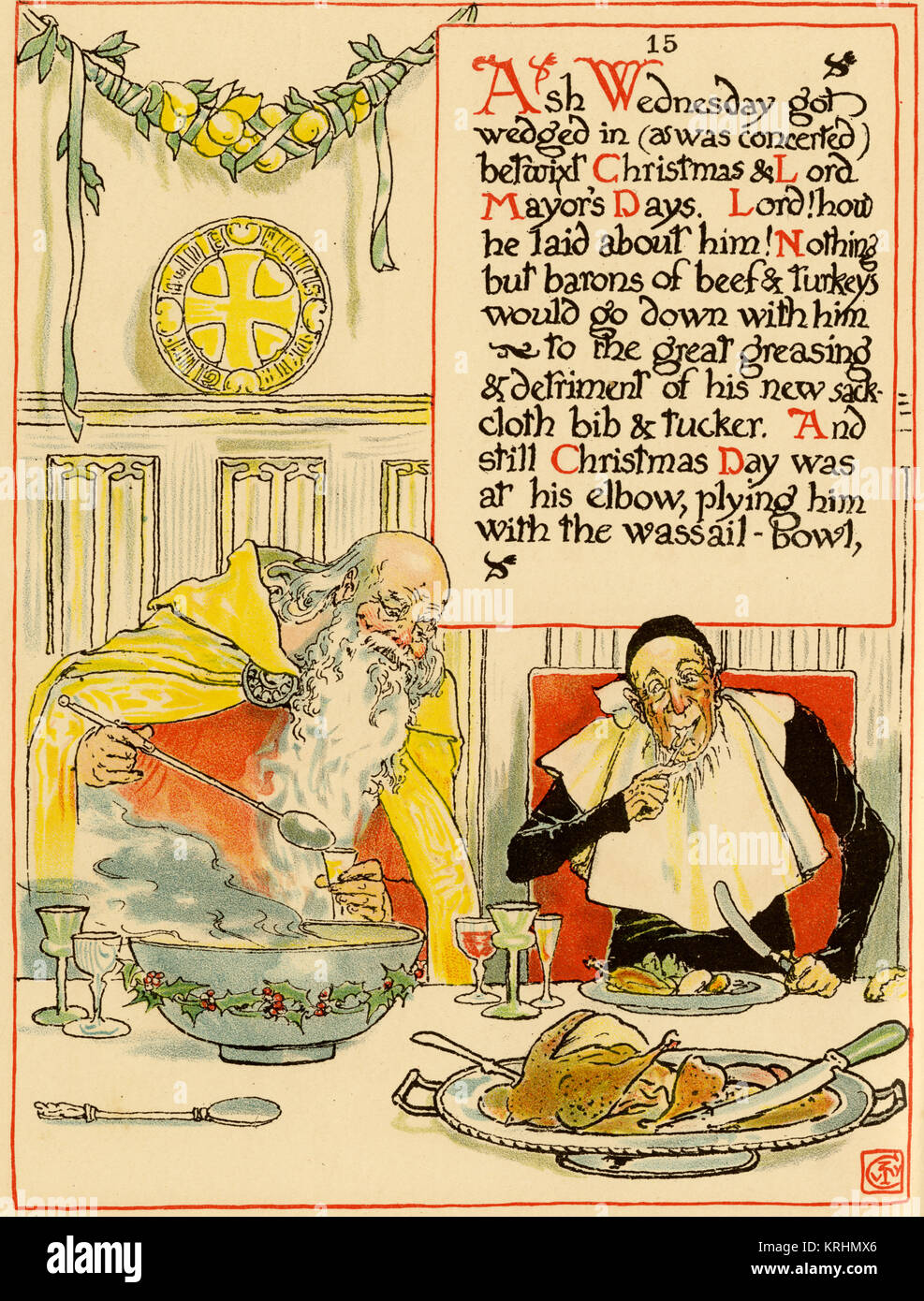 Father time serving the lord of the Manor Stock Photo - Alamy