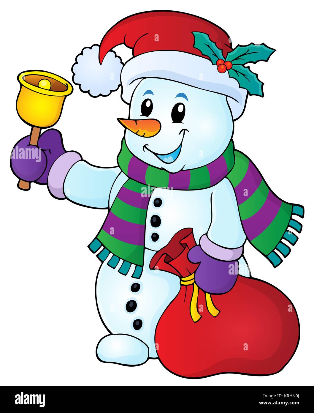 Christmas snowman topic image 1 Stock Photo - Alamy