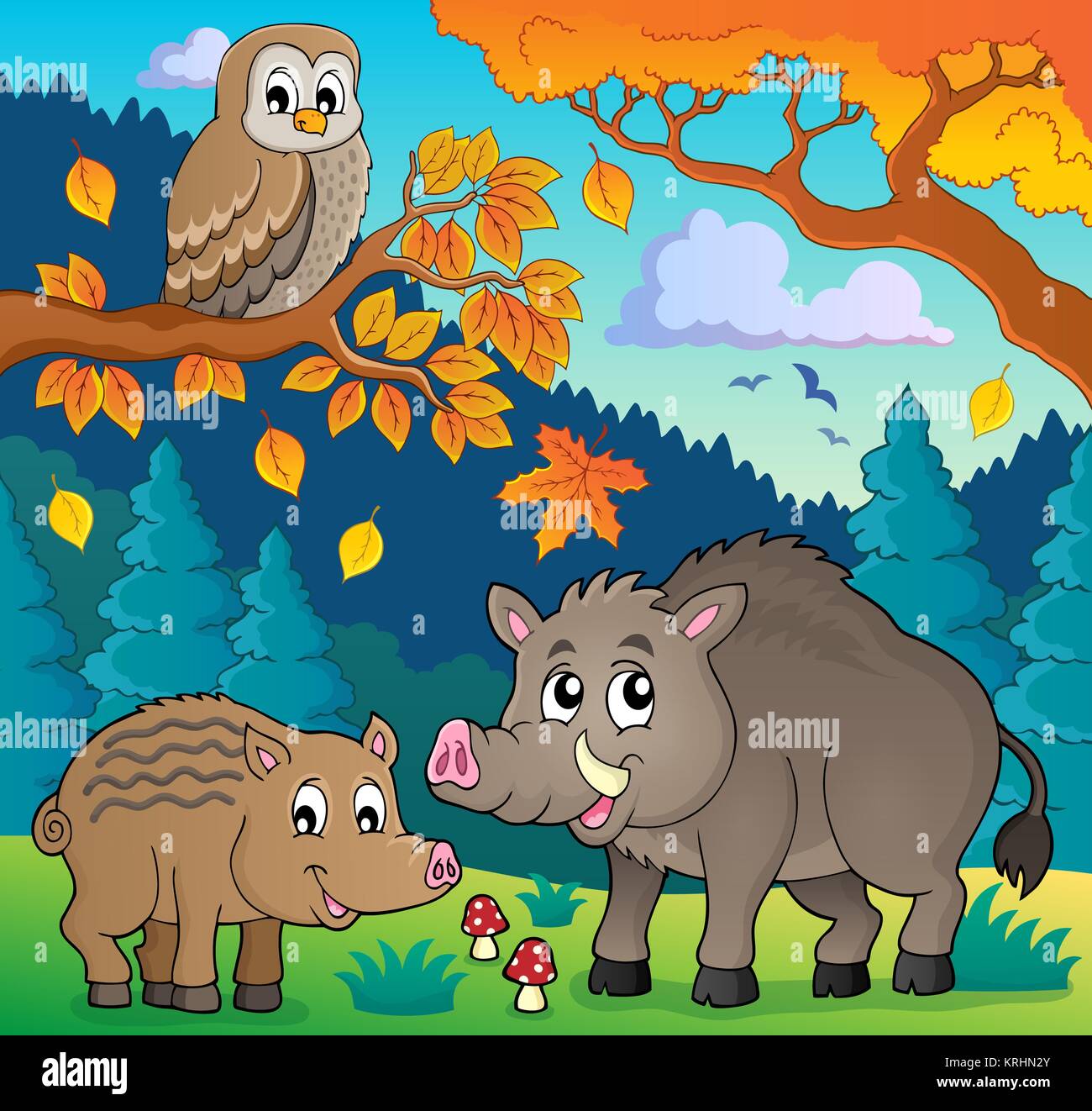 Forest wildlife theme image 5 Stock Photo - Alamy