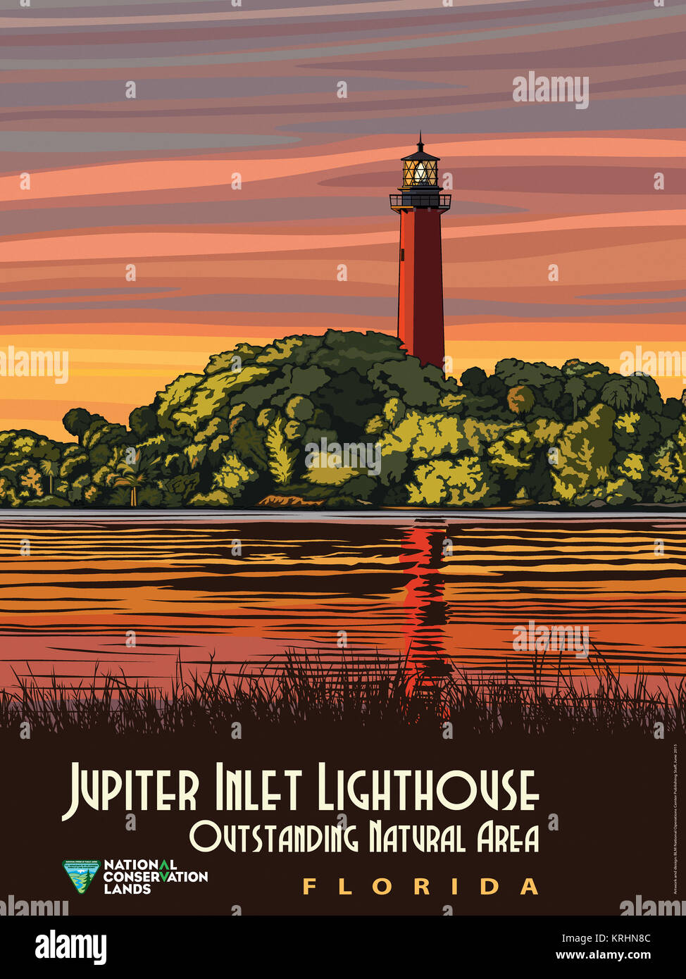 Jupiter Inlet Lighthouse Outstanding Natural Area in Florida Stock ...