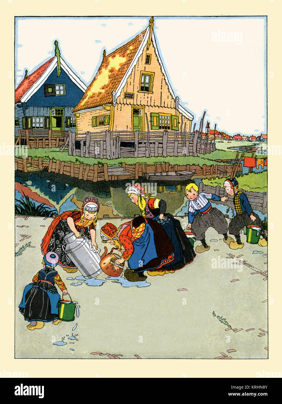 Washing and Fetching Water Stock Photo - Alamy