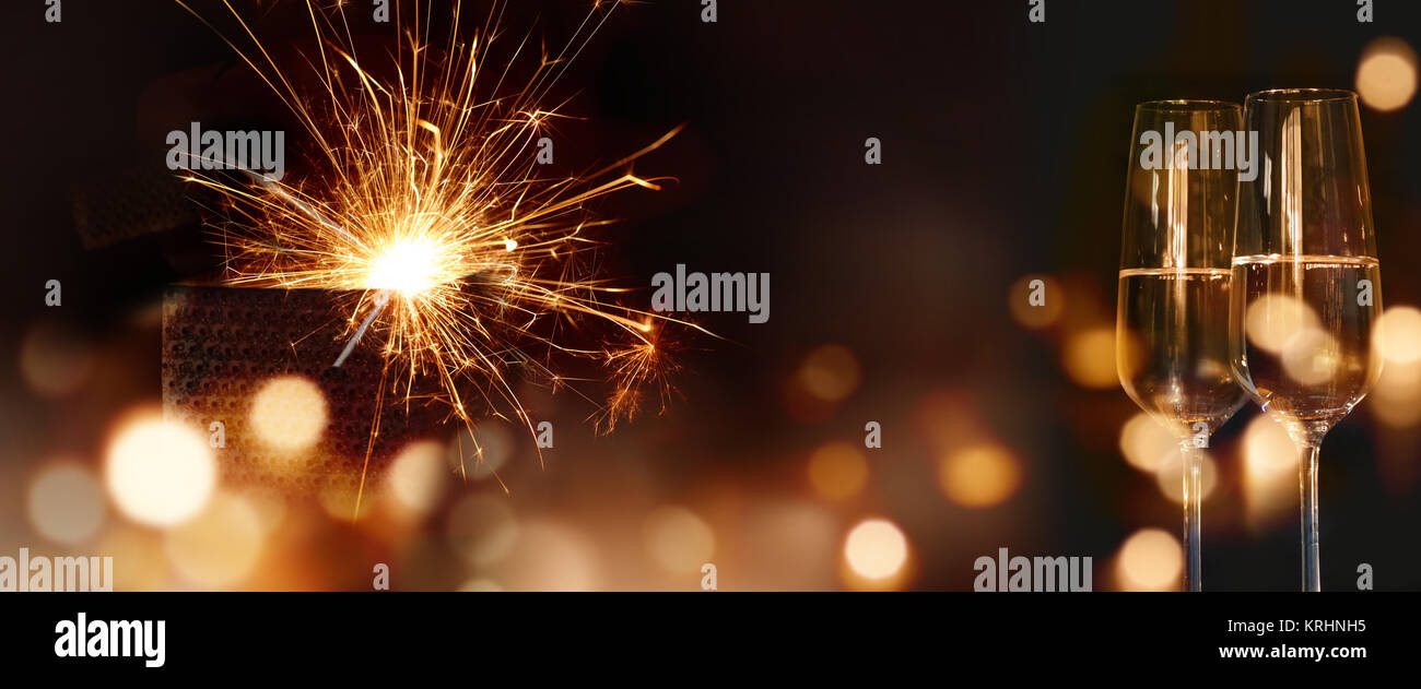 sparkling new year wishes Stock Photo - Alamy