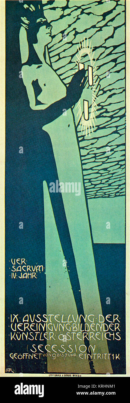 Vienna Secessionist Poster Stock Photo - Alamy