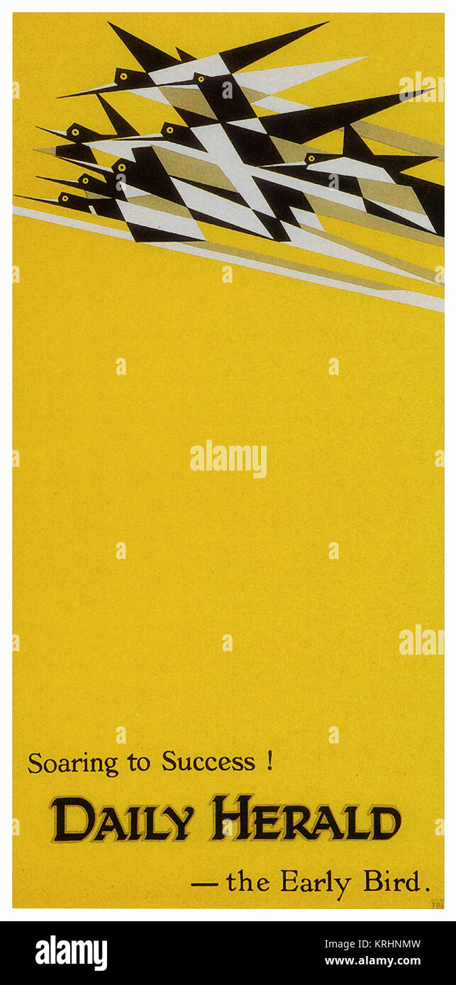 Soaring to Success, Daily Herald - the Early Bird Stock Photo - Alamy