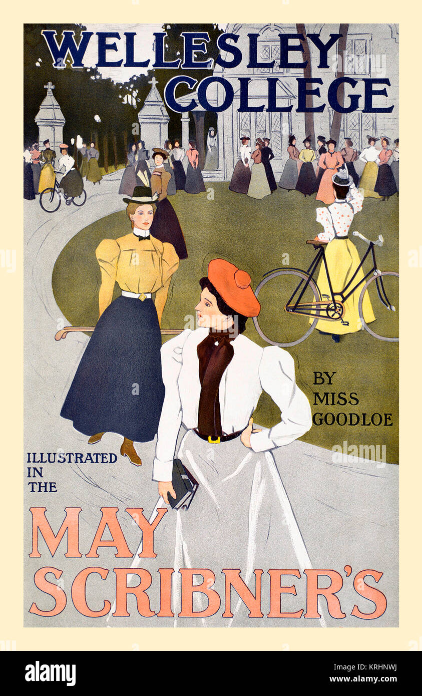 Women walk and gather on the Wellesley College campus Stock Photo - Alamy