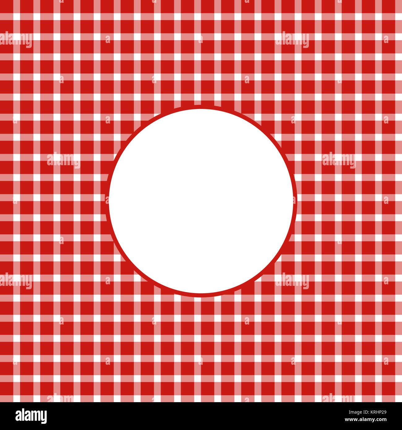 tablecloths pattern red white with circle Stock Photo - Alamy