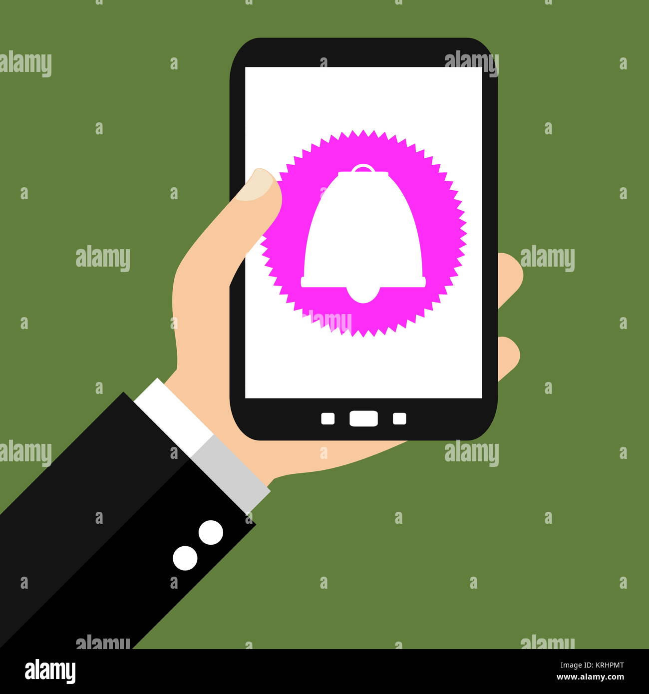 reminder to the smartphone Stock Photo - Alamy