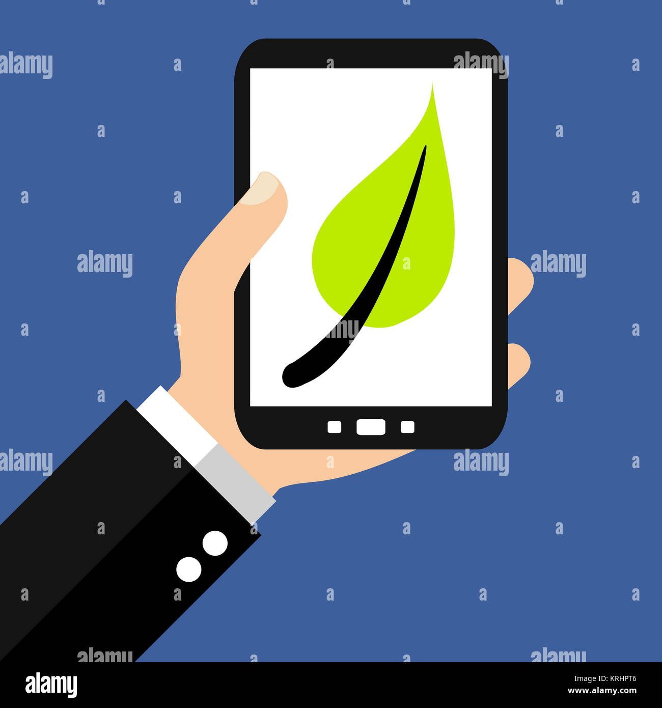 ecology concept on the smartphone Stock Photo - Alamy
