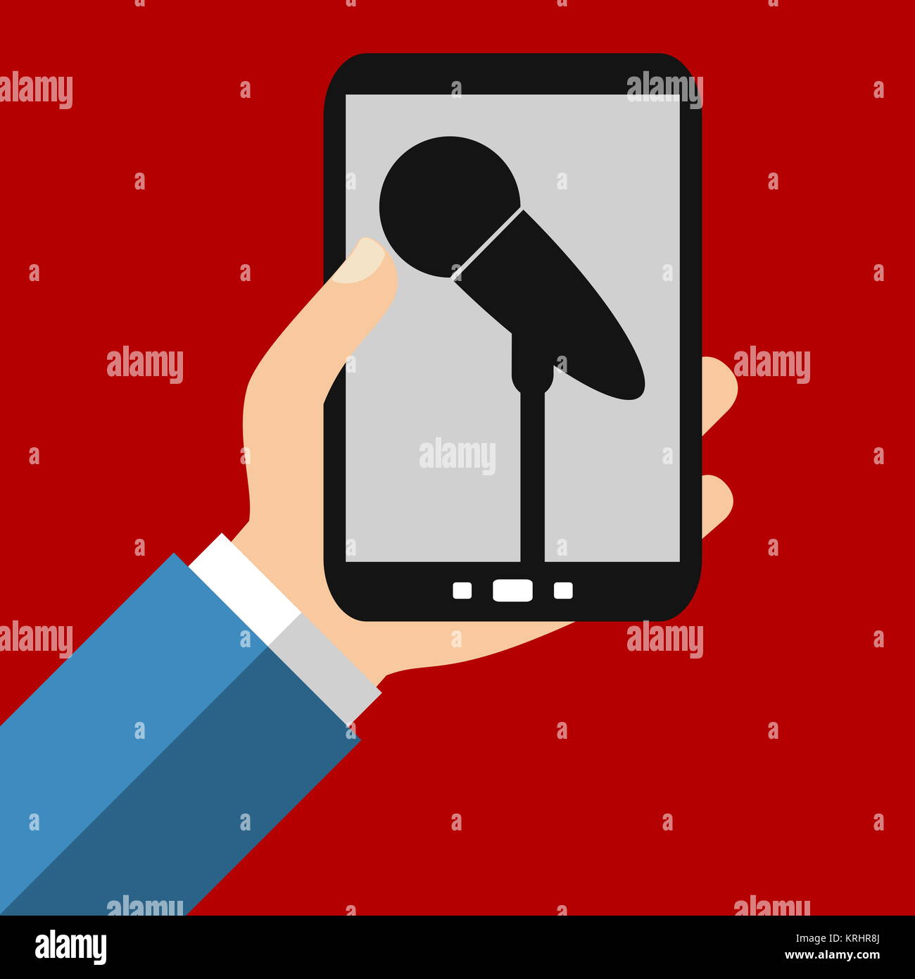microphone on your smartphone Stock Photo - Alamy