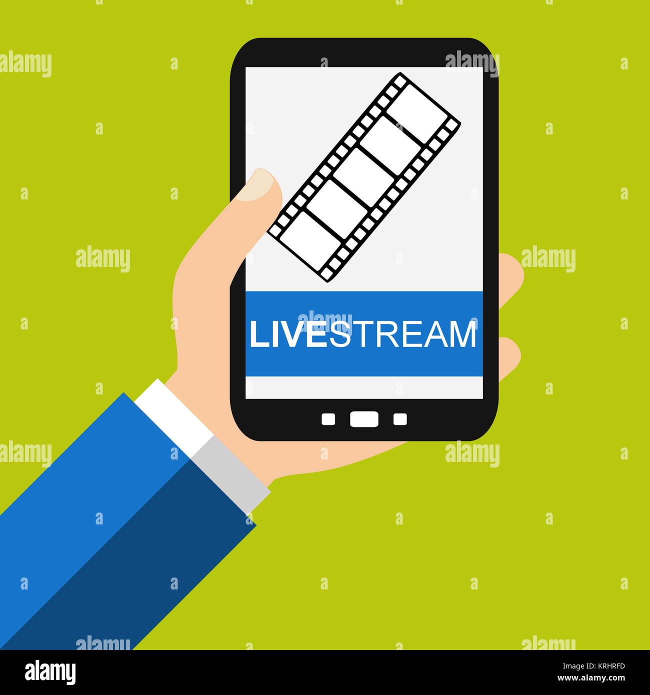 live stream on your smartphone Stock Photo - Alamy