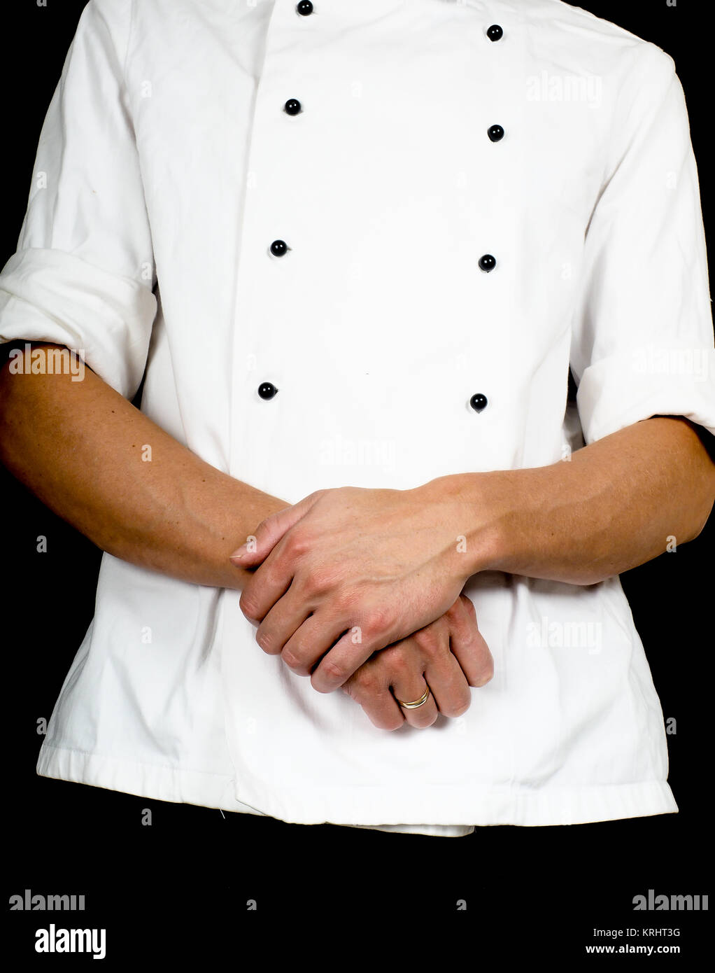 Chef uniform fold hi-res stock photography and images - Alamy