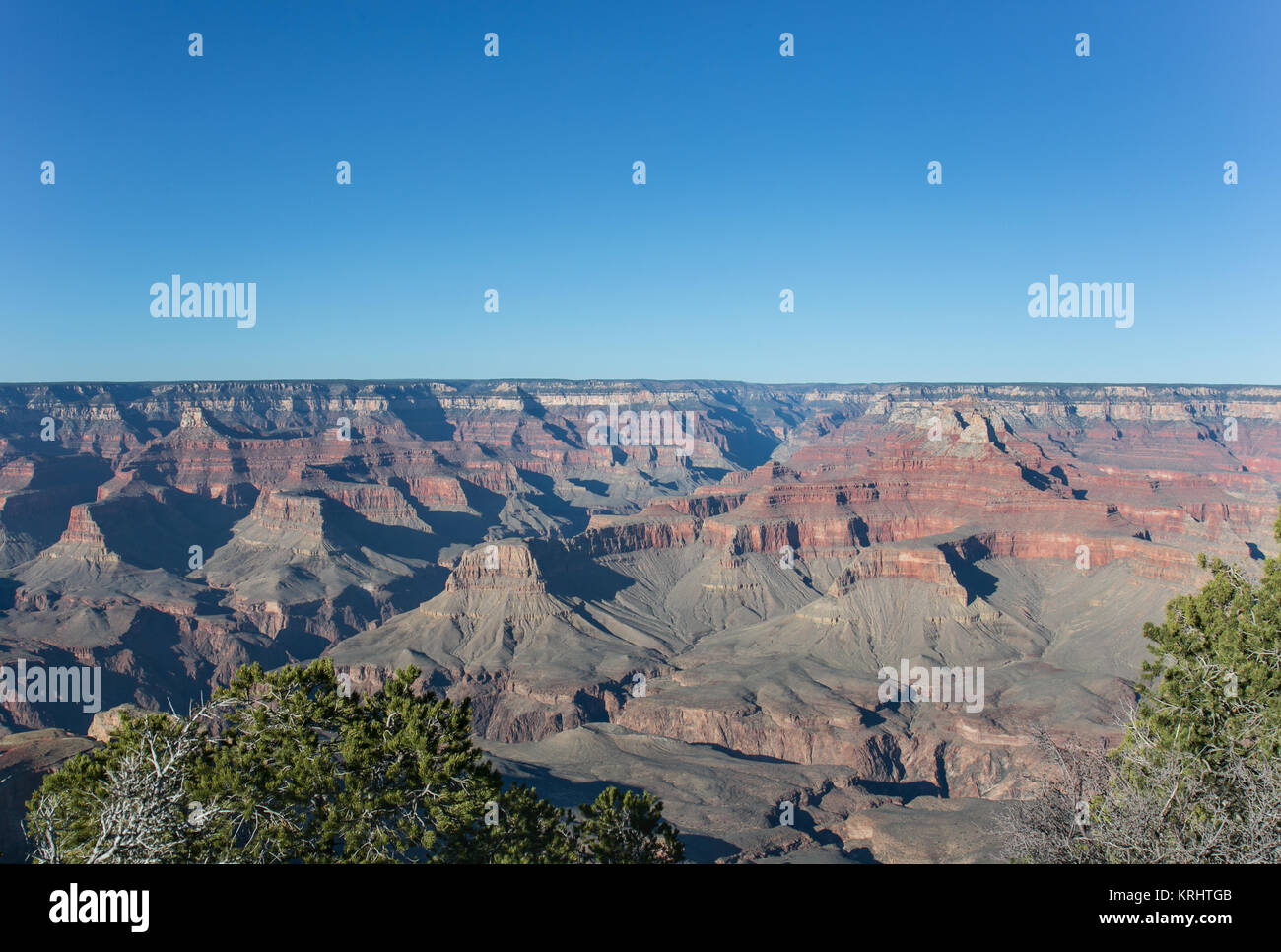 Beautiful and colorful view on Grand Canyon rock formation from the ...