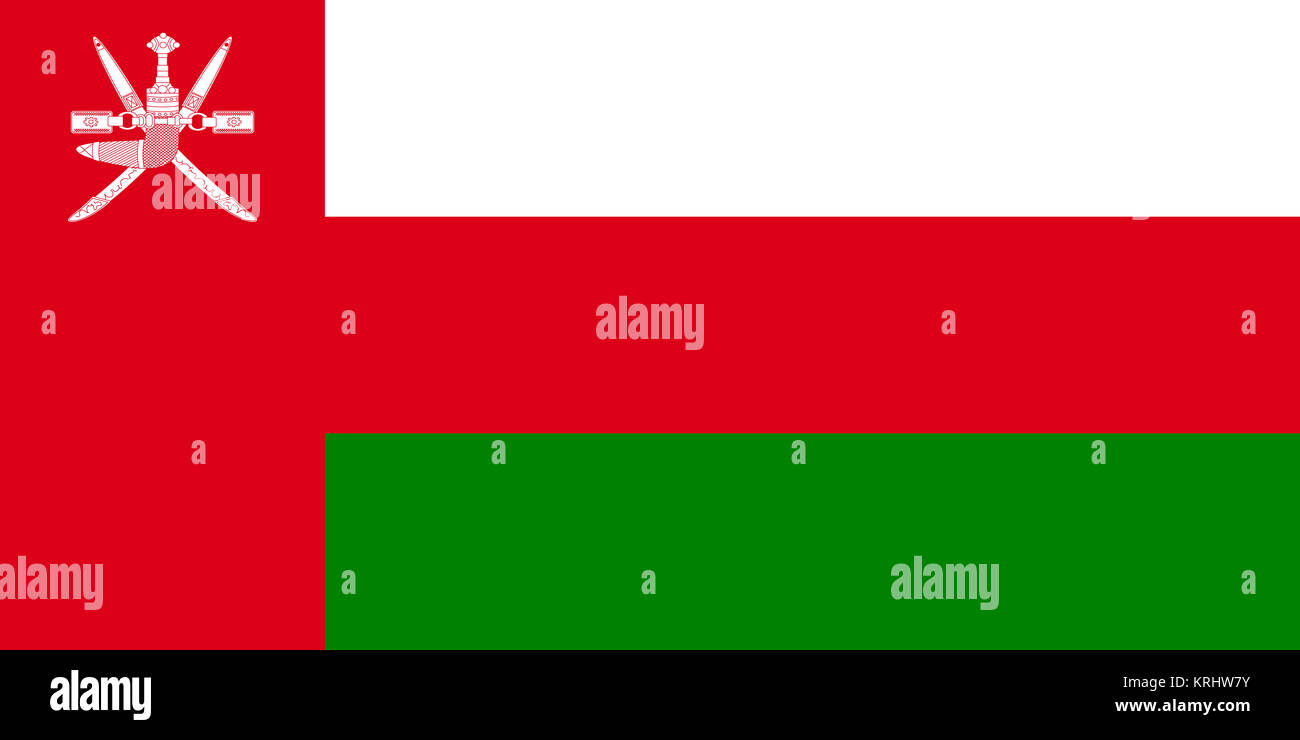 Oman flag original color hi-res stock photography and images - Alamy