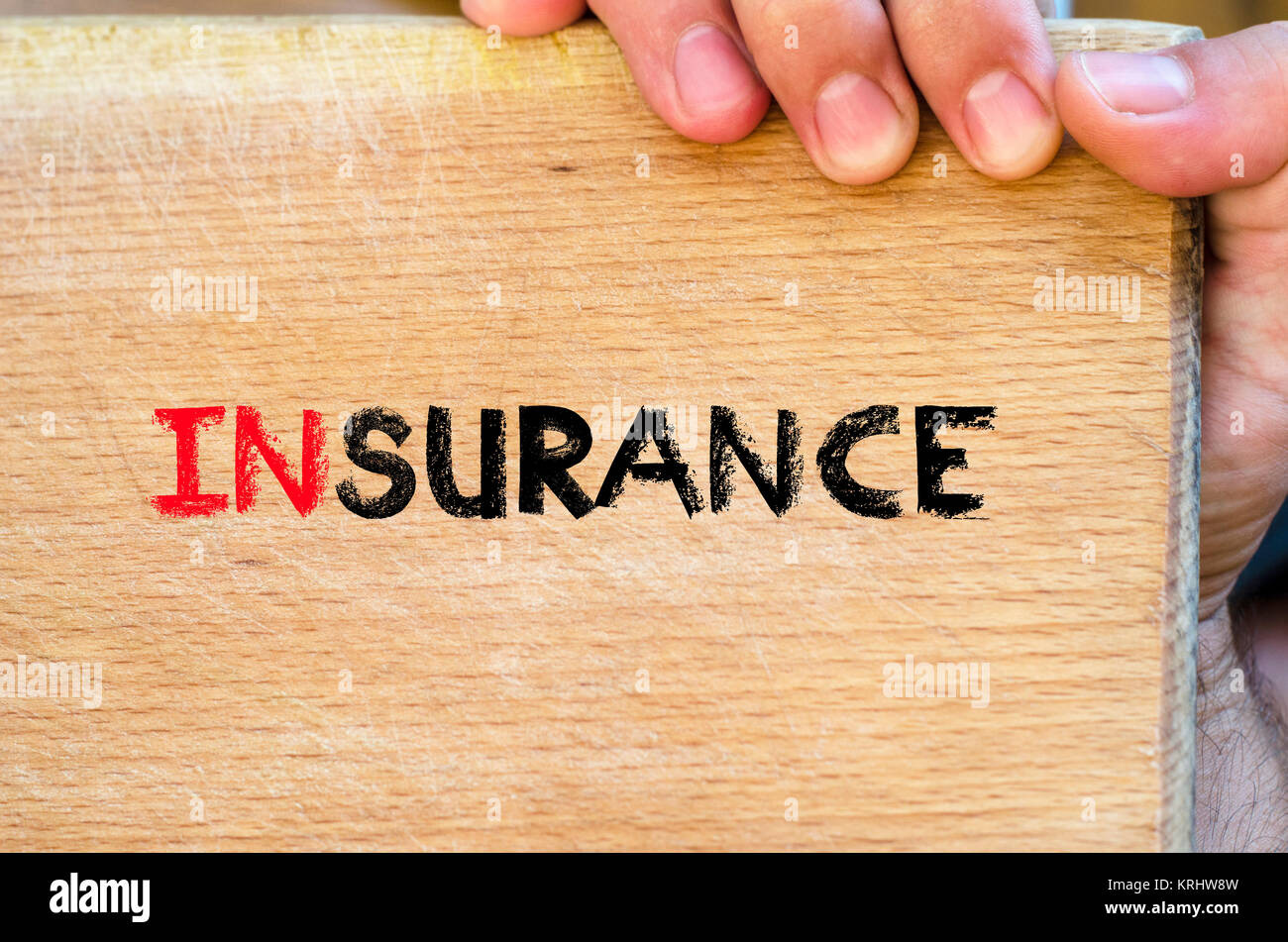 Insurance text concept Stock Photo - Alamy