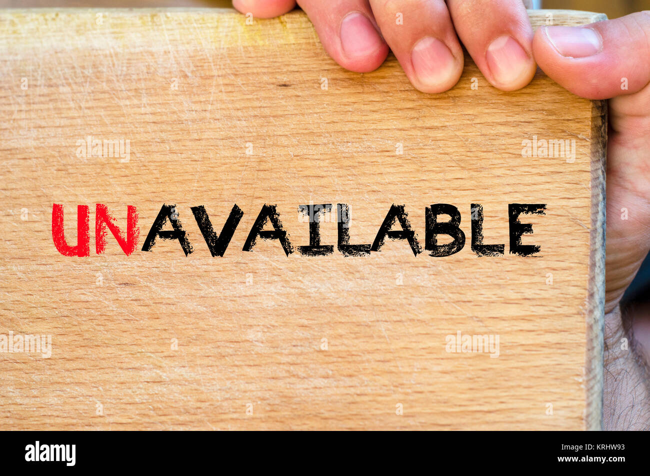 Unavailable text concept Stock Photo - Alamy