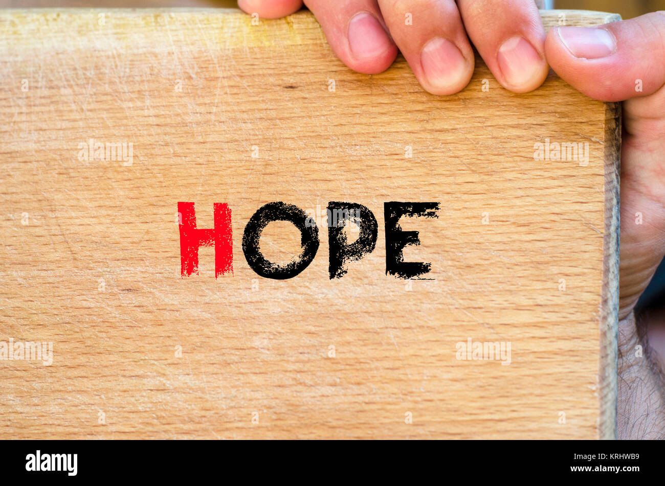 Hope text concept Stock Photo - Alamy