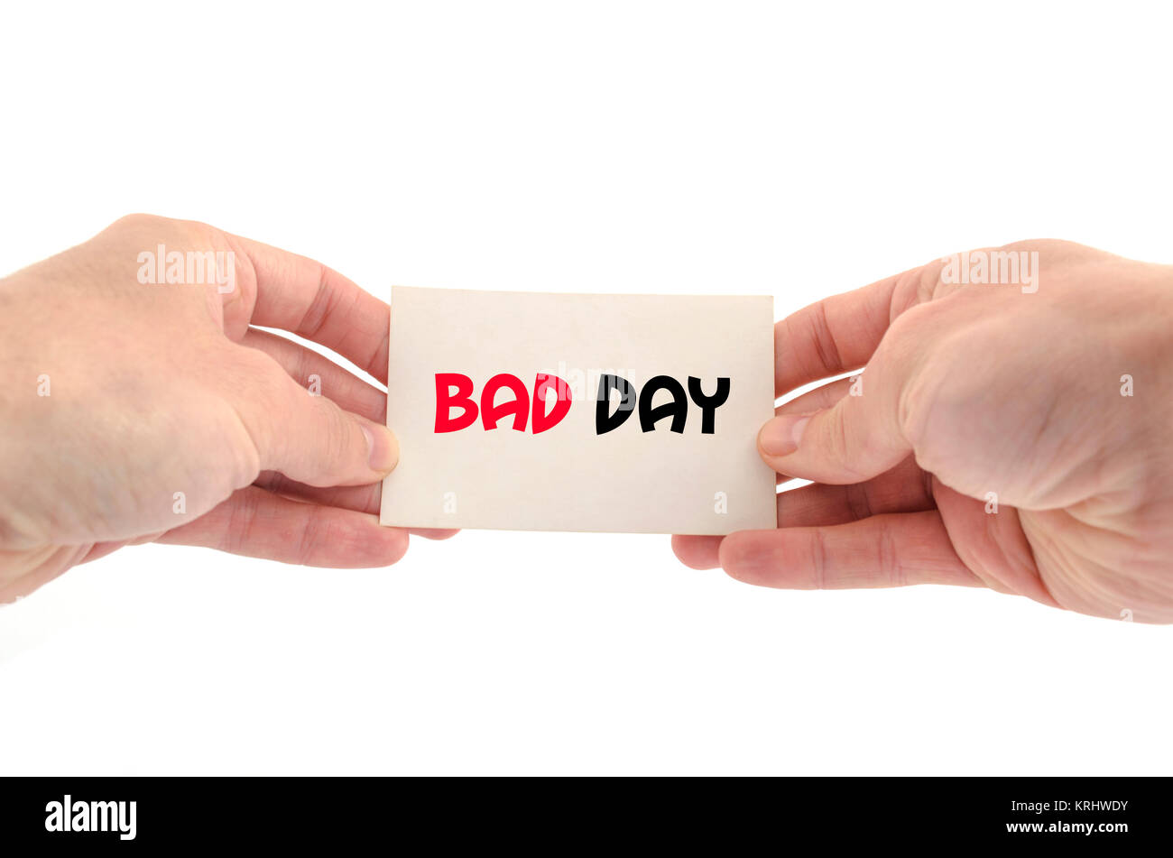 Bad day text concept Stock Photo - Alamy
