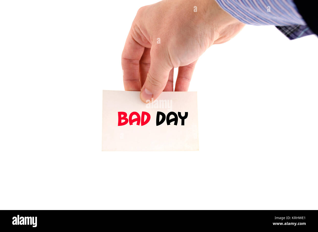 Bad day text concept Stock Photo - Alamy