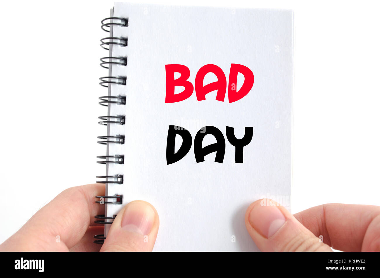 Bad day text concept Stock Photo - Alamy