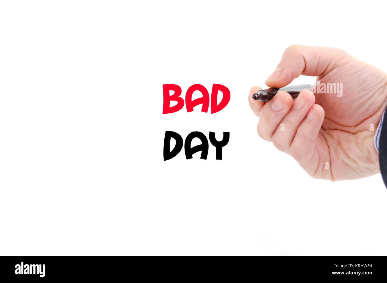Bad day text concept Stock Photo - Alamy