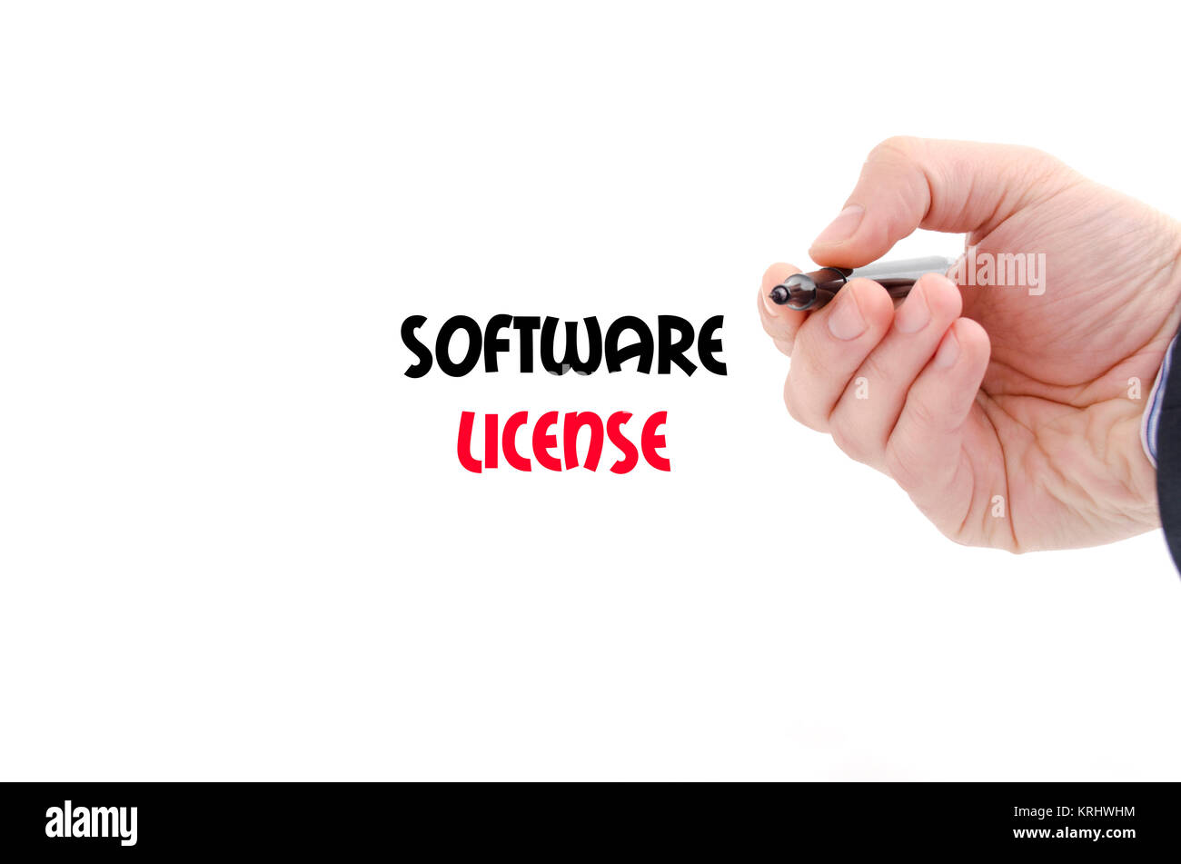 Software license text concept Stock Photo - Alamy