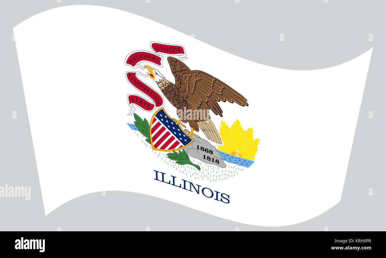 Illinoisan official flag symbol hi-res stock photography and images - Alamy