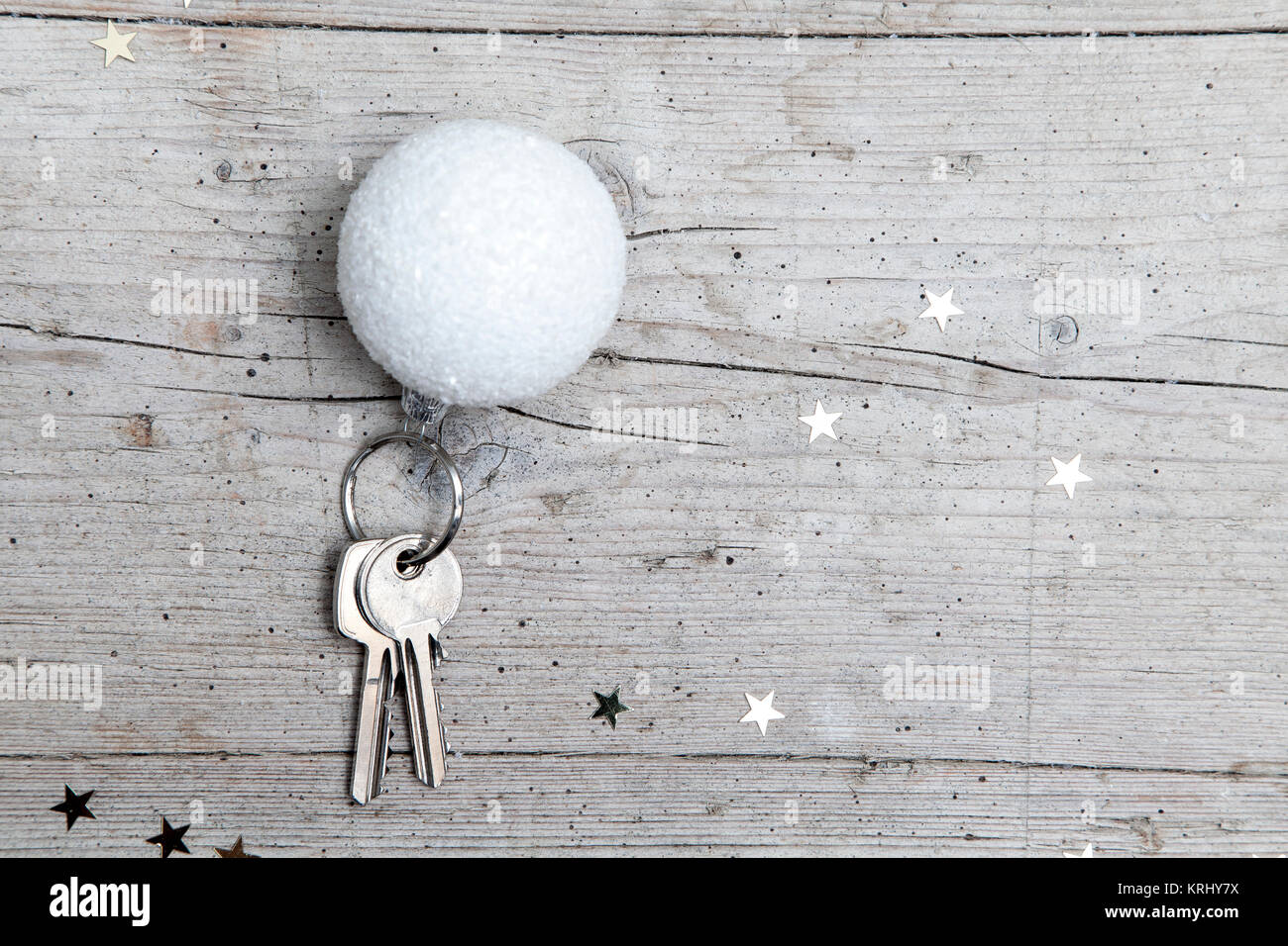 creative christmas background with a key Stock Photo - Alamy