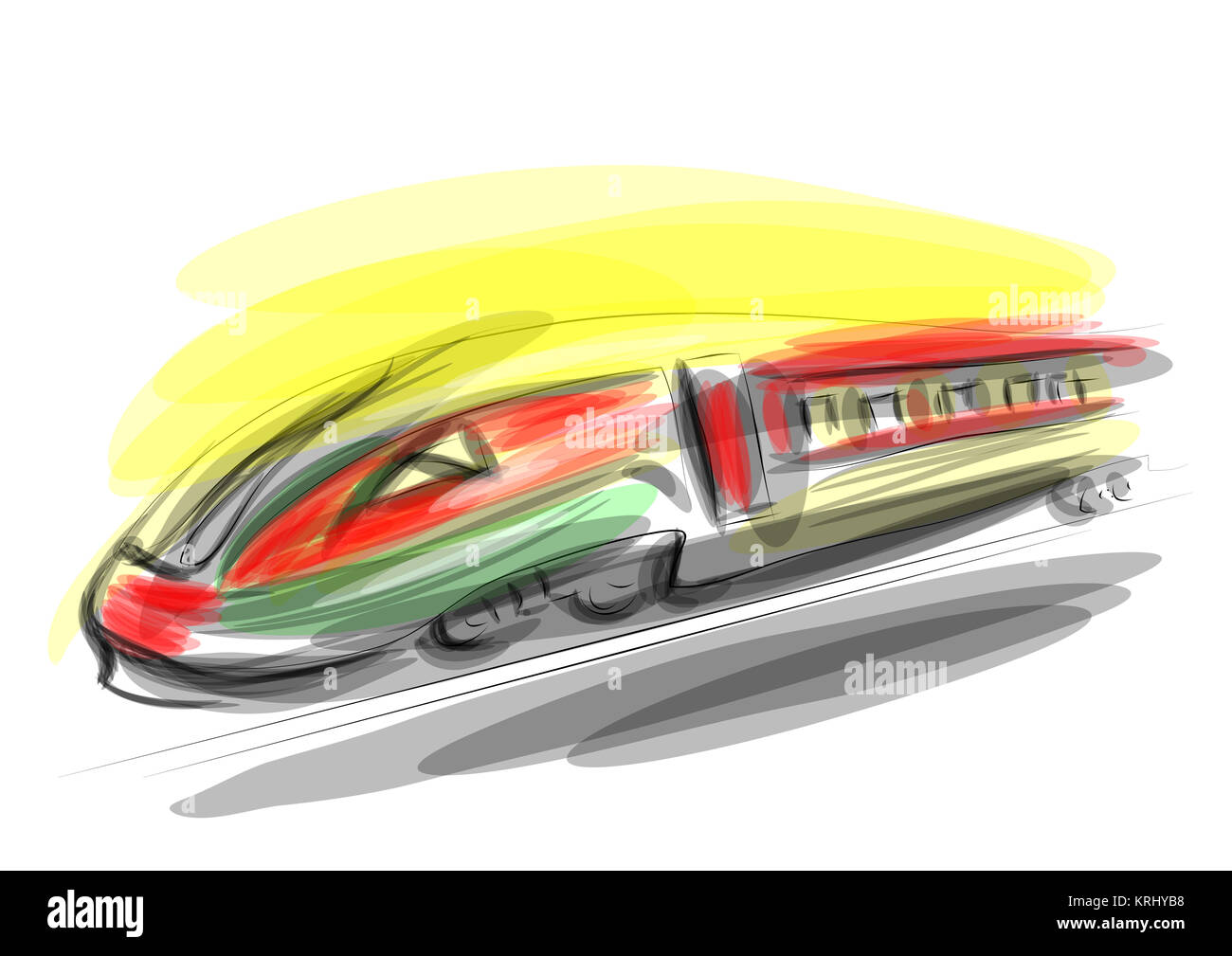 Velocity train Cut Out Stock Images & Pictures - Alamy
