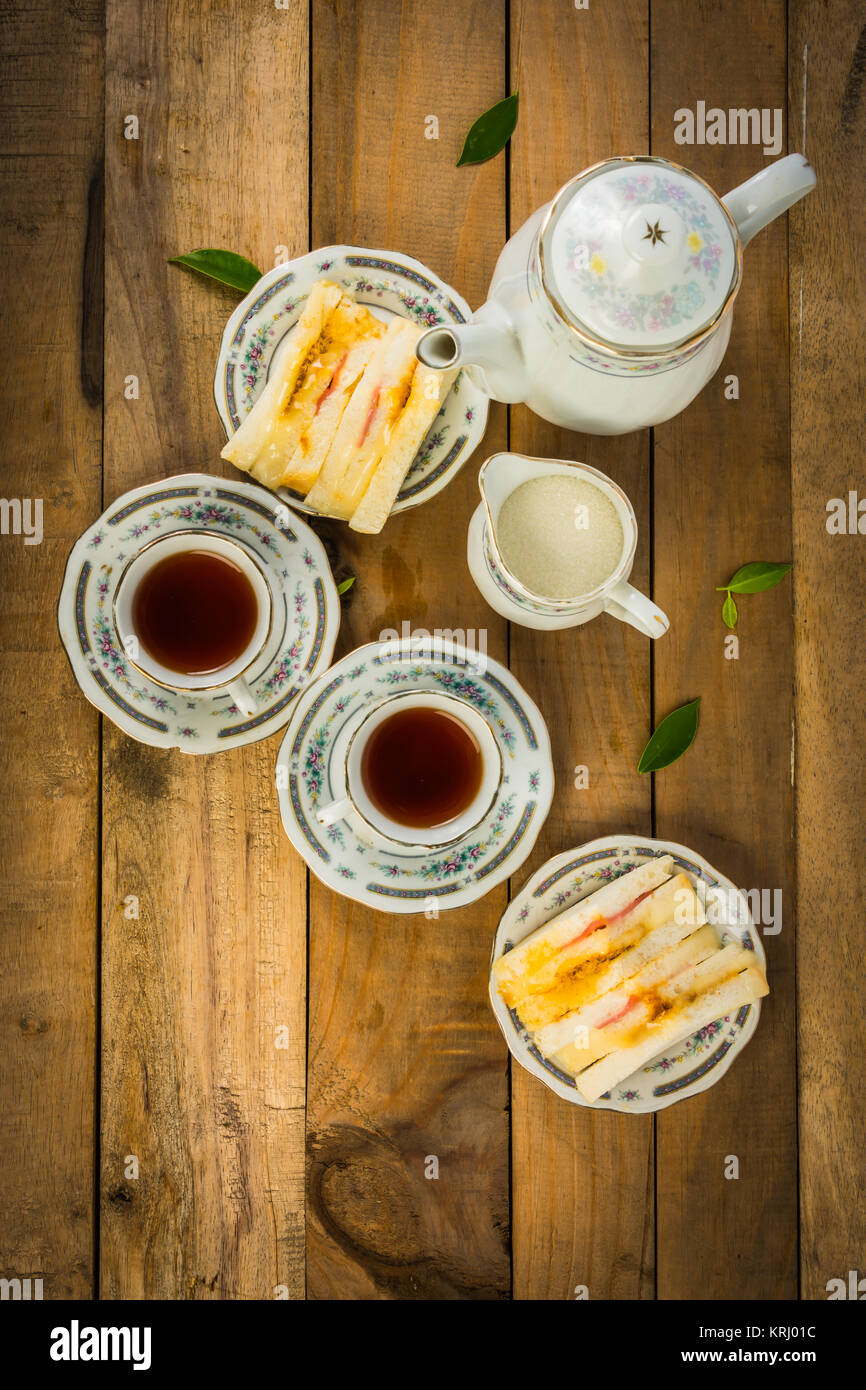 Tea composition, tea set Stock Photo - Alamy