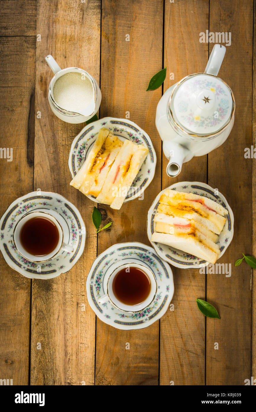Tea composition, tea set Stock Photo - Alamy