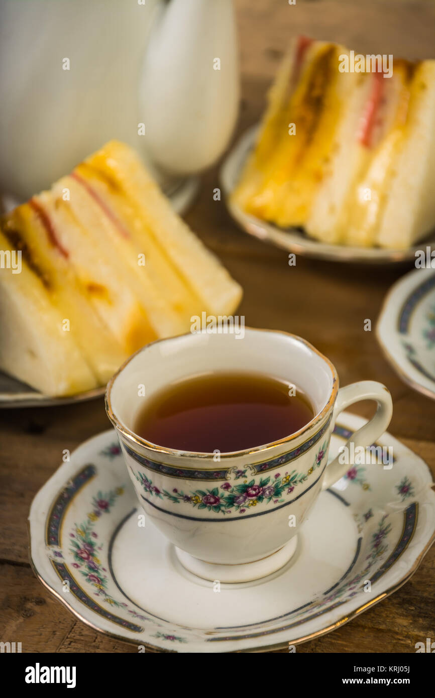 Tea composition, tea set Stock Photo - Alamy